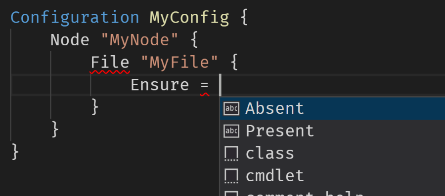 Feature Request Intellisense For Dsc Just Like Ise · Issue 932 · Powershellvscode