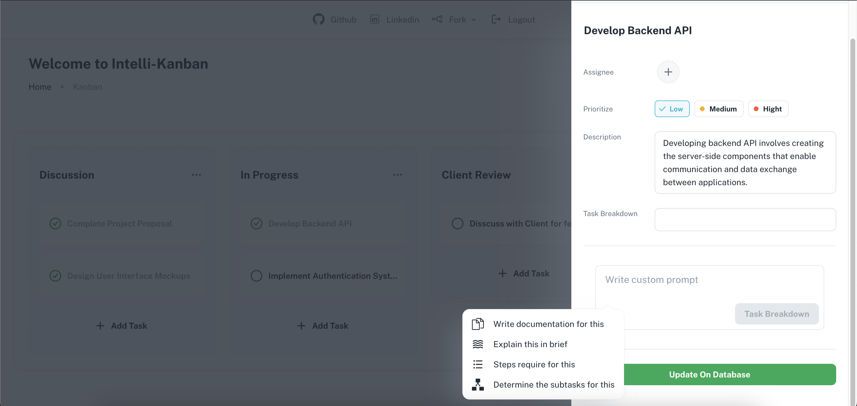 GitHub - getlost01/intelli-kanban-backend: This is the backend of AI ...