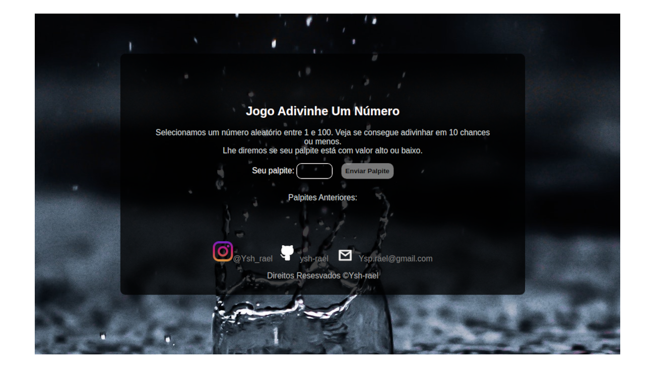 GitHub - ysh-rael/Adivinhe-O-Numero: Um jogo em que um número aleatório entre 1 e 100 é ...