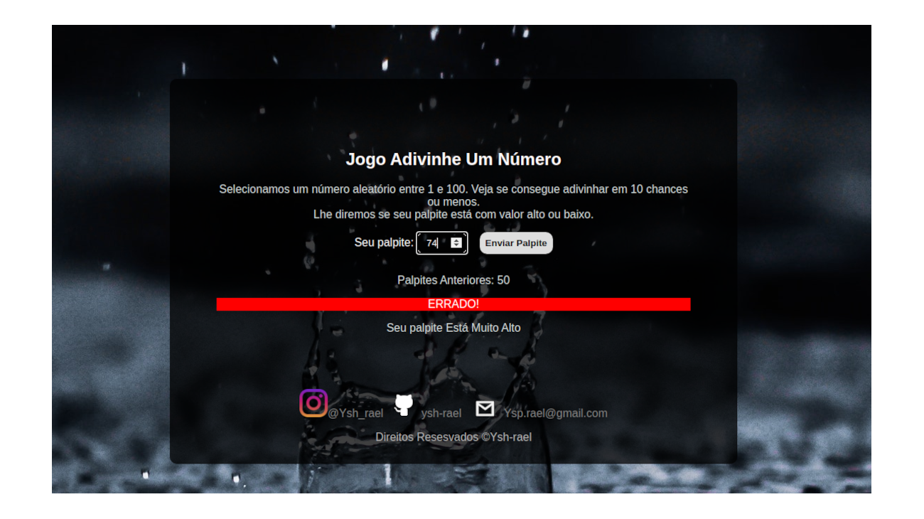 GitHub - ysh-rael/Adivinhe-O-Numero: Um jogo em que um número aleatório entre 1 e 100 é ...