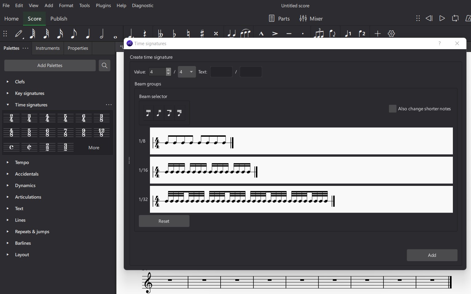 [MU4 Issue] Time signatures: UX suggestions · Issue #12980 · musescore/MuseScore · GitHub