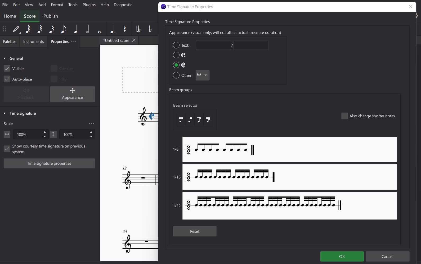 [MU4 Issue] Time signatures: UX suggestions · Issue #12980 · musescore/MuseScore · GitHub