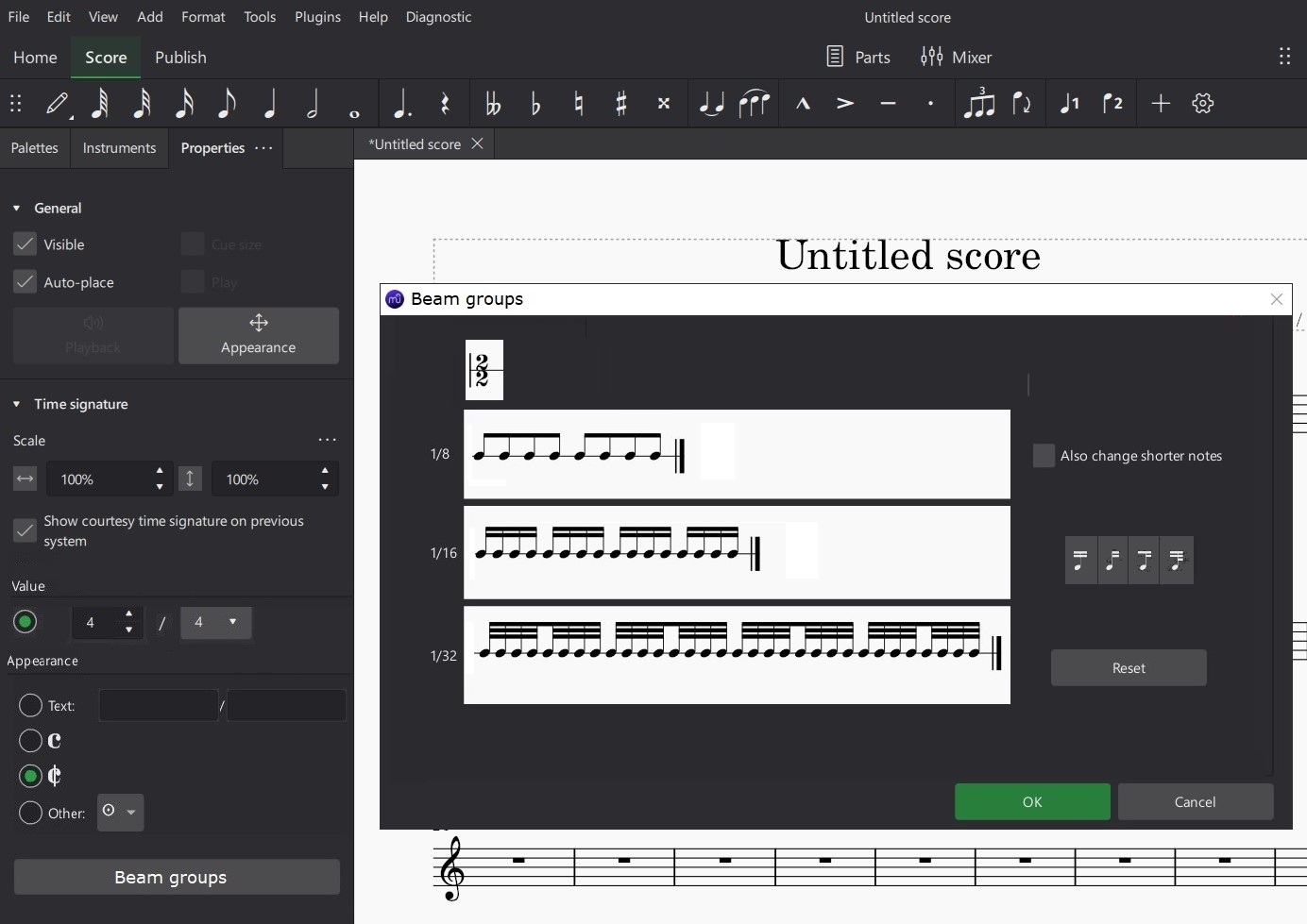 [MU4 Issue] Time signatures: UX suggestions · Issue #12980 · musescore/MuseScore · GitHub