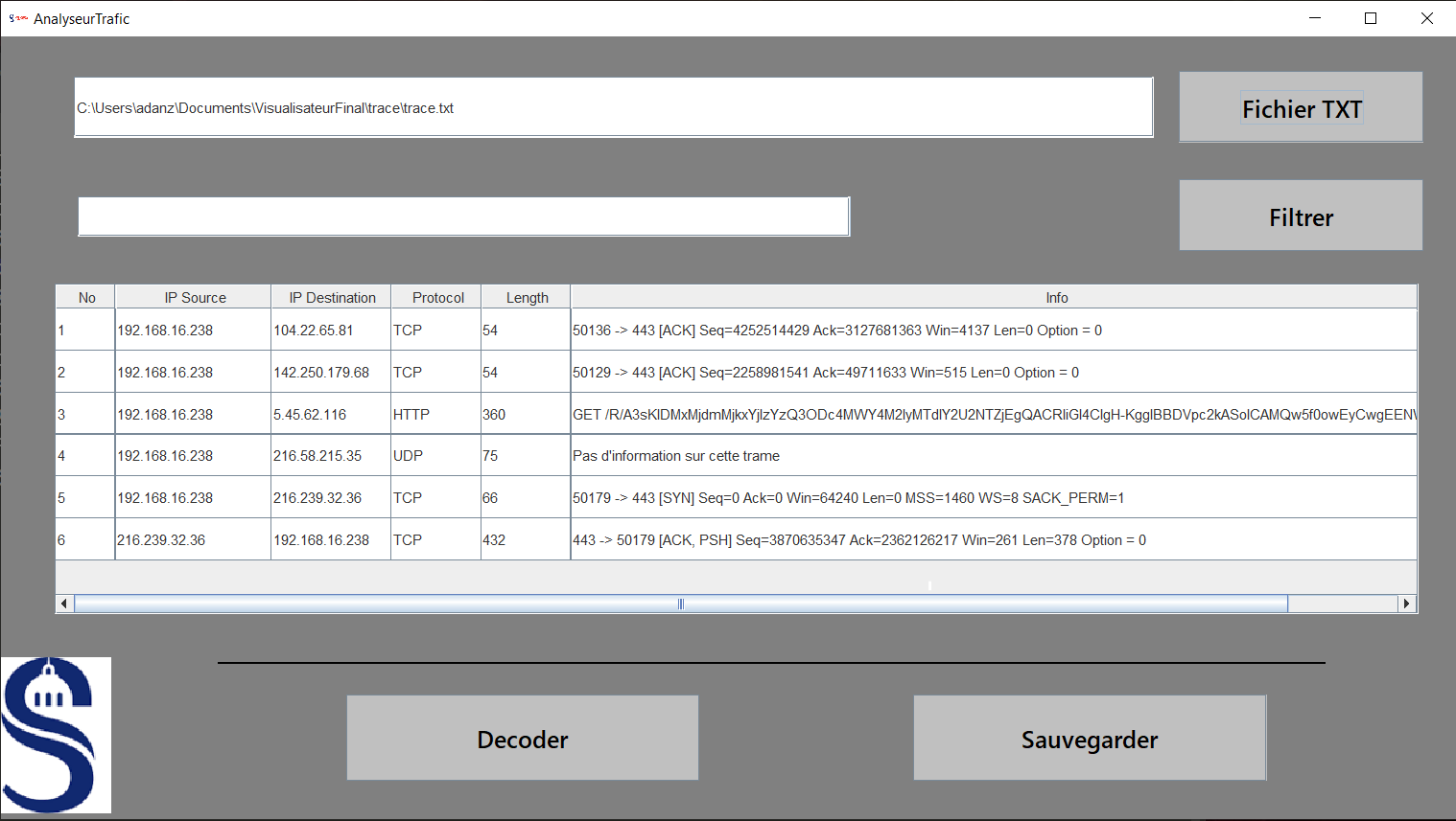 GitHub - Adanzerr/Visualisateur-trafic-reseau