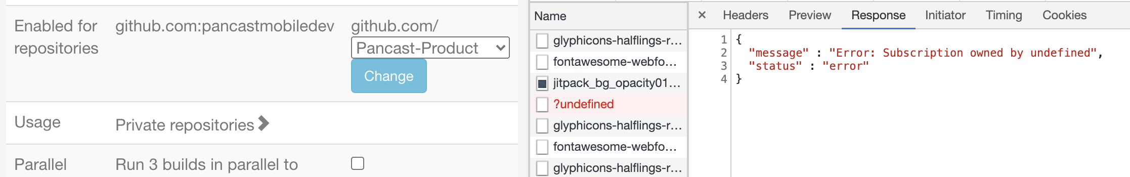 Unable to change subscription repo to organization · Issue #4477 · jitpack/jitpack.io · GitHub