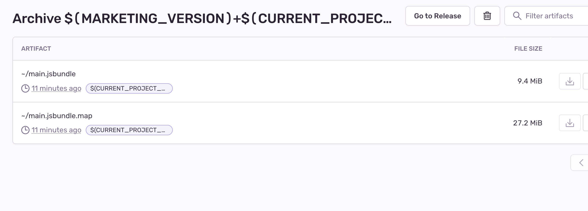 Ios Cannot Read Version And Build Number From Pbxproj When Auto Sourcemap Uploading Result