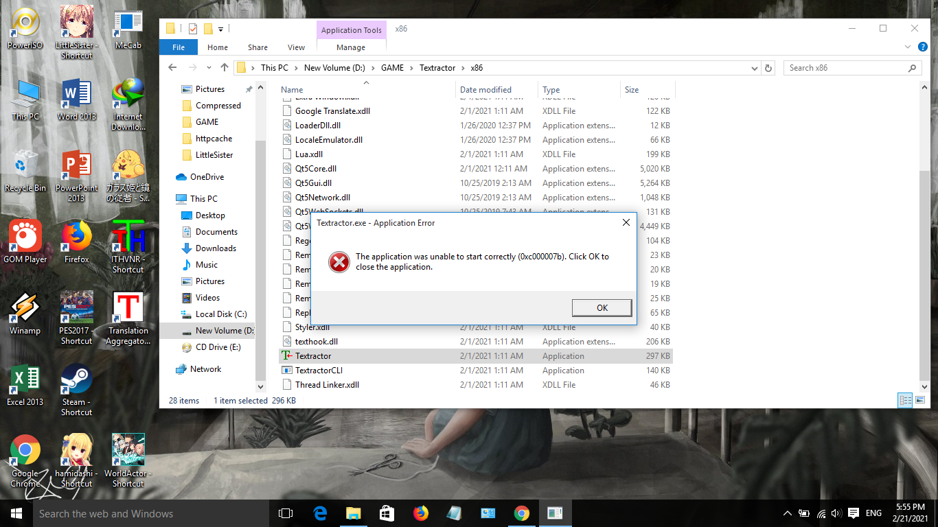 Unable to start correctly · Issue #491 · Artikash/Textractor · GitHub