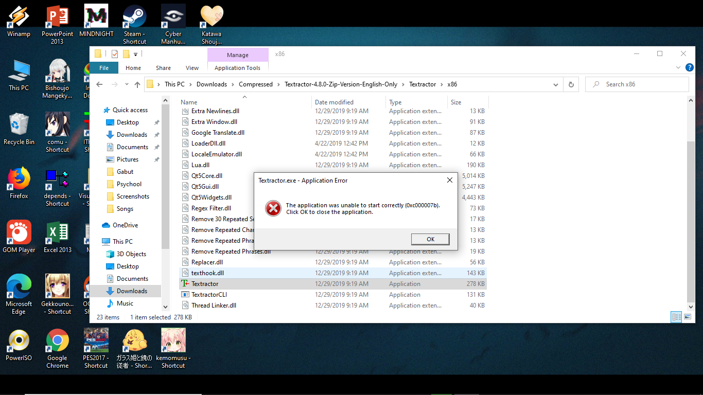 Unable To Start Correctly · Issue 491 · Artikashtextractor · Github