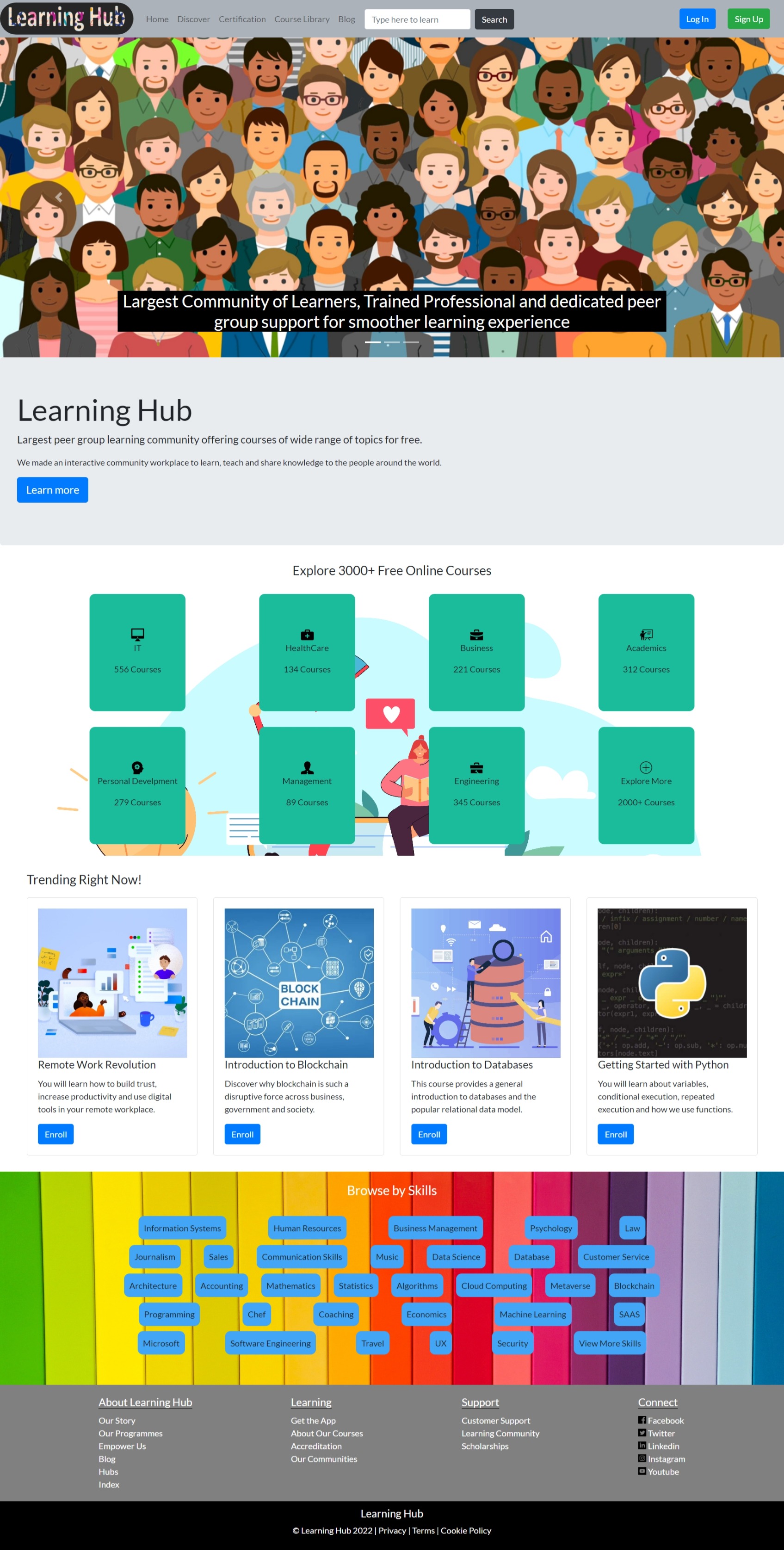 GitHub - AmuthesWaran/Learning-Hub-Responsive-Webpage