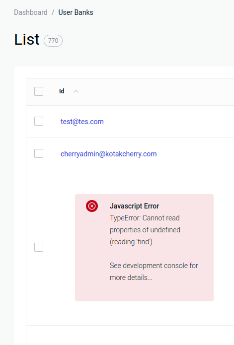 [Bug]: In some resorce getting randome email id insted of my data which is an incremental int ...