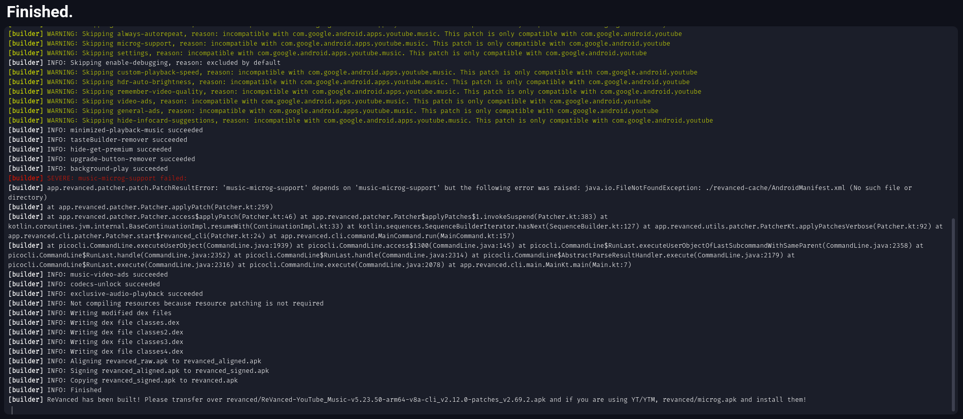 MicroG support for YouTube Music fails · Issue #474 · reisxd/revanced ...
