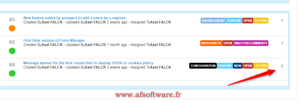No following icon for any project - Just a number · Issue #384 · pixeline/bugs · GitHub