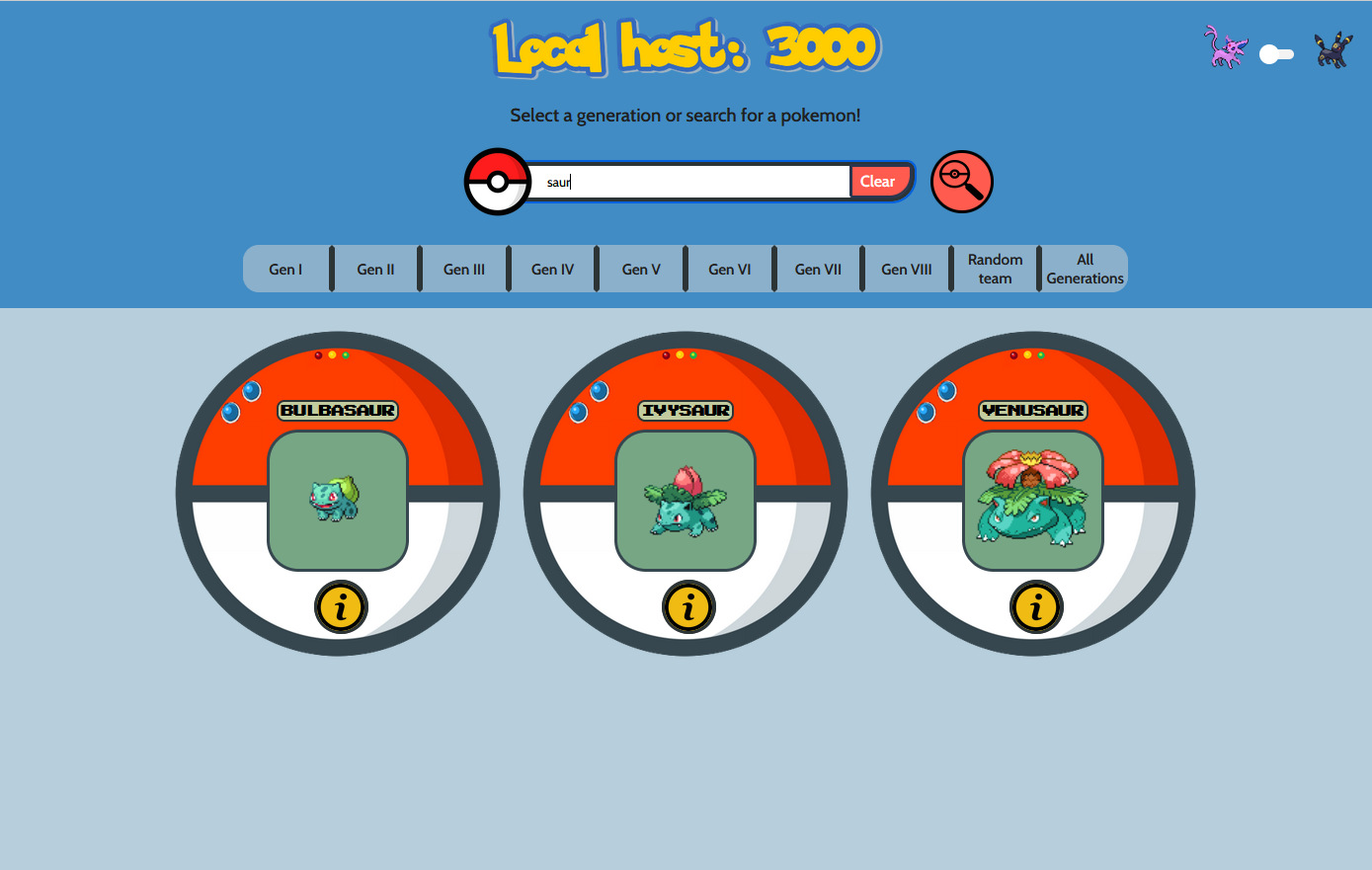Github Zakappokedex An Interface For Viewing Information About Pokemons Using The Pokeapi 