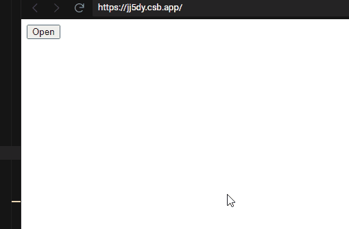 Bug Issue With Documentaddeventlistener And Onclick Event Bubbling When Using Portal · Issue