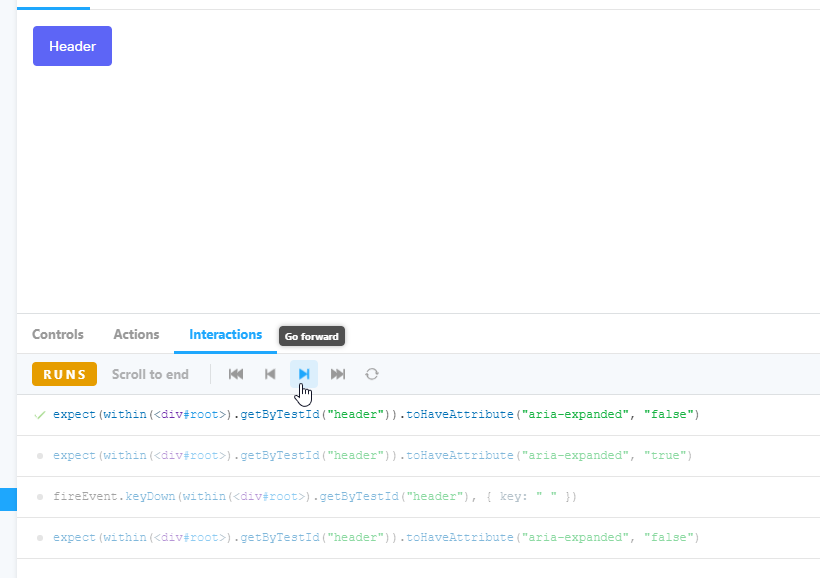 Bug Error While Navigating Through A Failing Interaction Test Using 8282