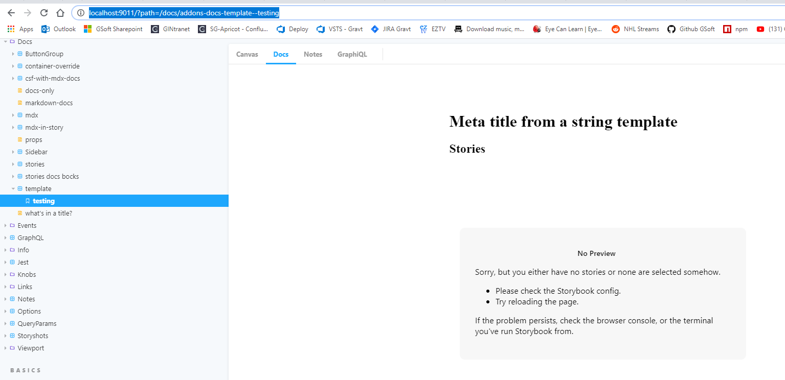 Addon-docs: Enable dynamic titles in .mdx stories · Issue #8060 · storybookjs/storybook · GitHub