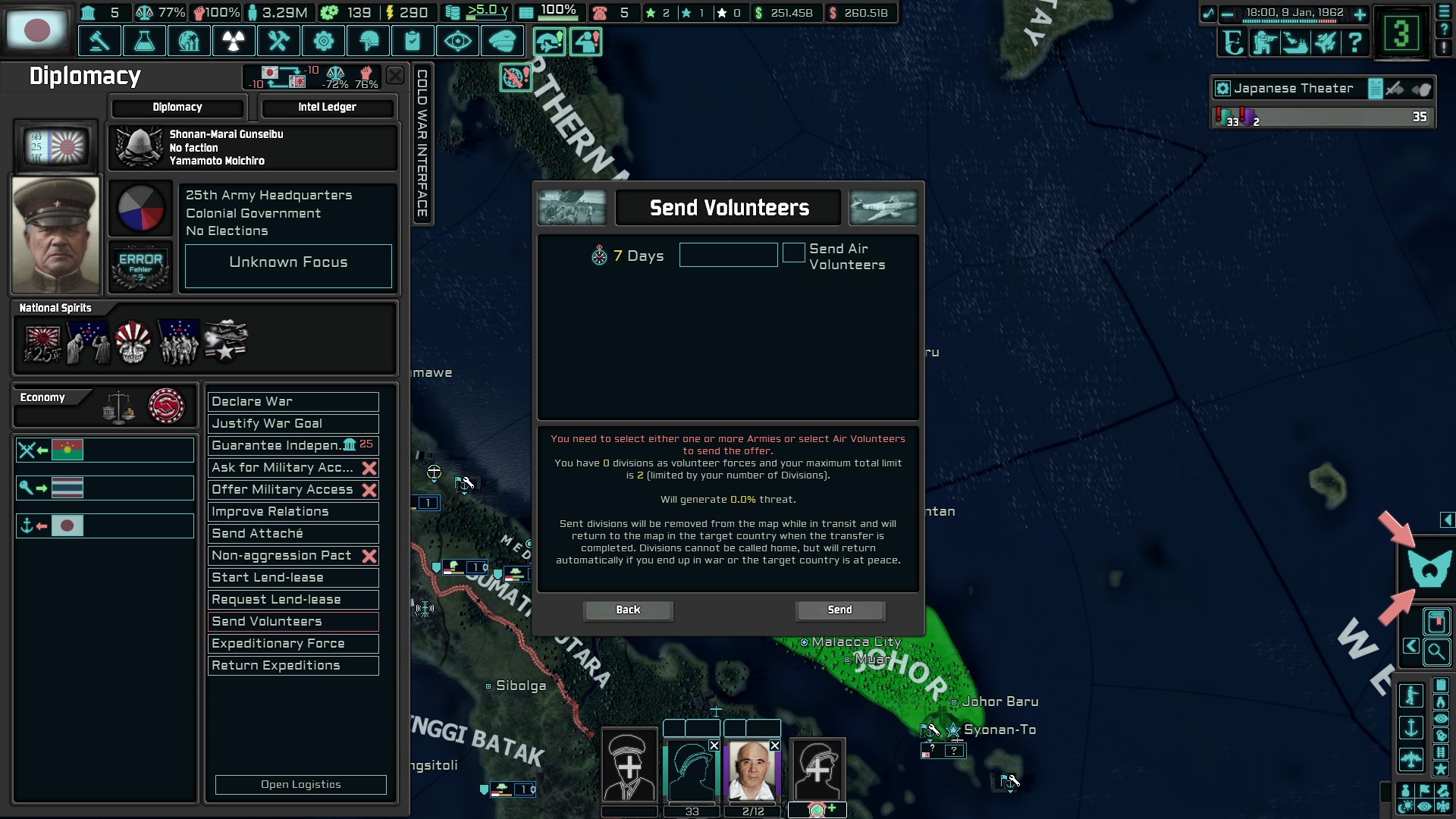 Japan - Can't Send Volunteers to Malaya (Shonan-Marai Gunseibu) · Issue ...