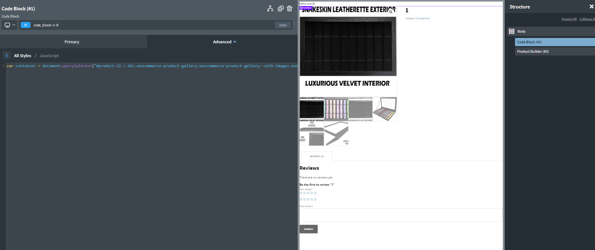valid JS var = QuerySelector returns null · Issue #1807 · soflyy/oxygen-bugs-and-features · GitHub