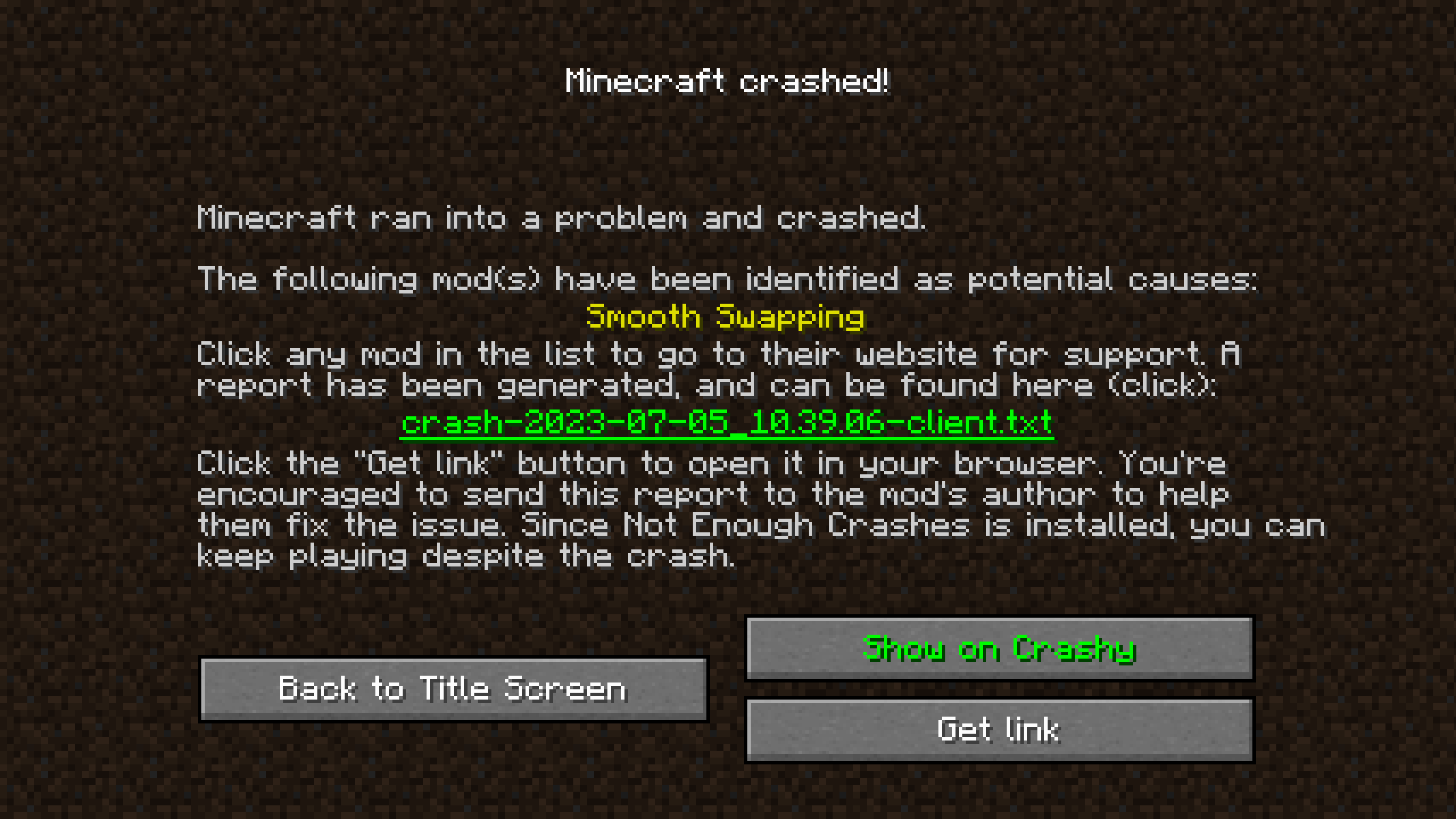 Crash when item is removed from container while still rendering swap ... Crash when item is removed from container while still rendering swap ...