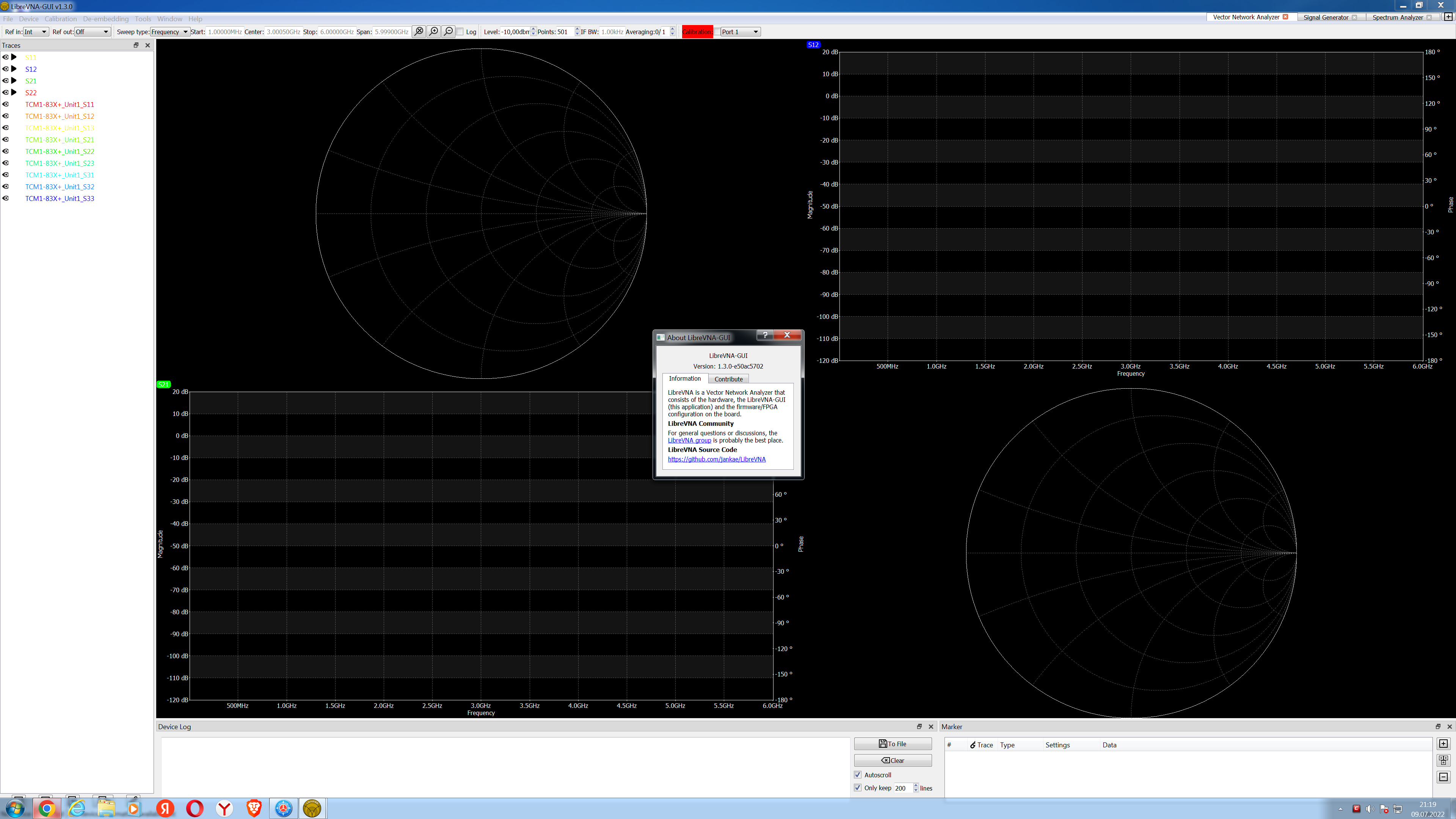 Smith Chart Displays · Issue #132 · jankae/LibreVNA · GitHub