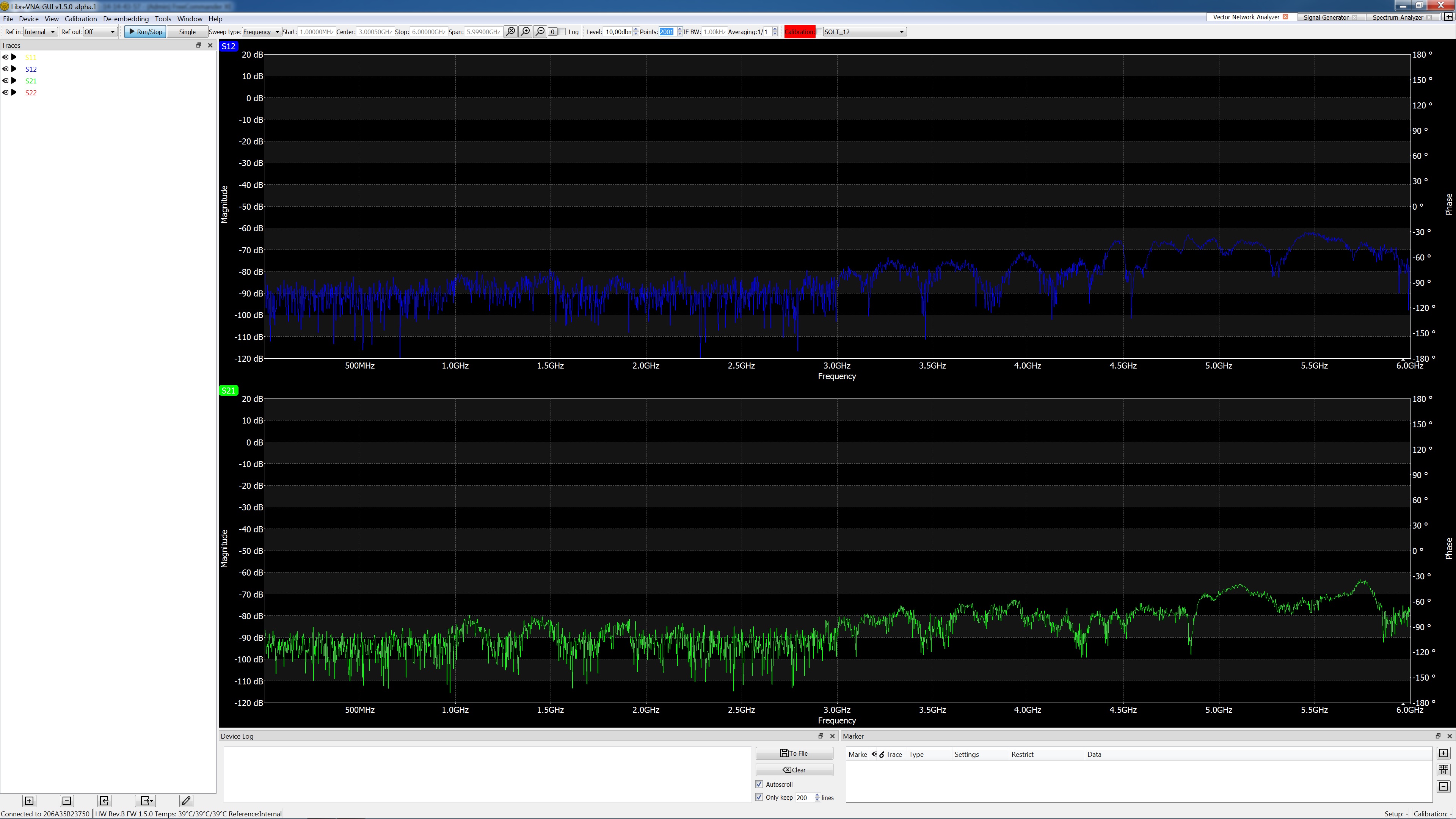 When the scan range is changed, point parasitic changes in the dynamic range appear. · Issue ...