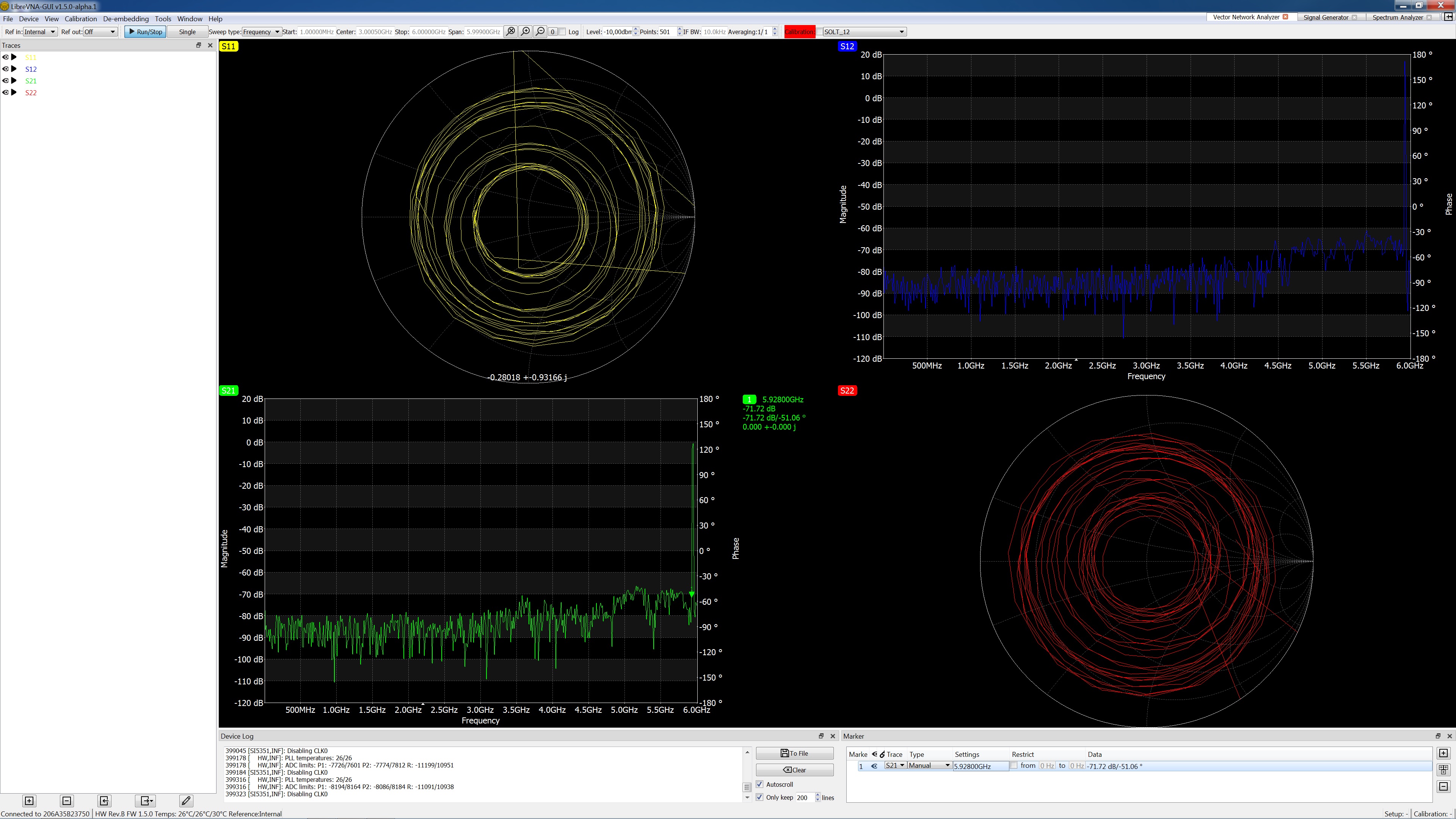 When the scan range is changed, point parasitic changes in the dynamic range appear. · Issue ...