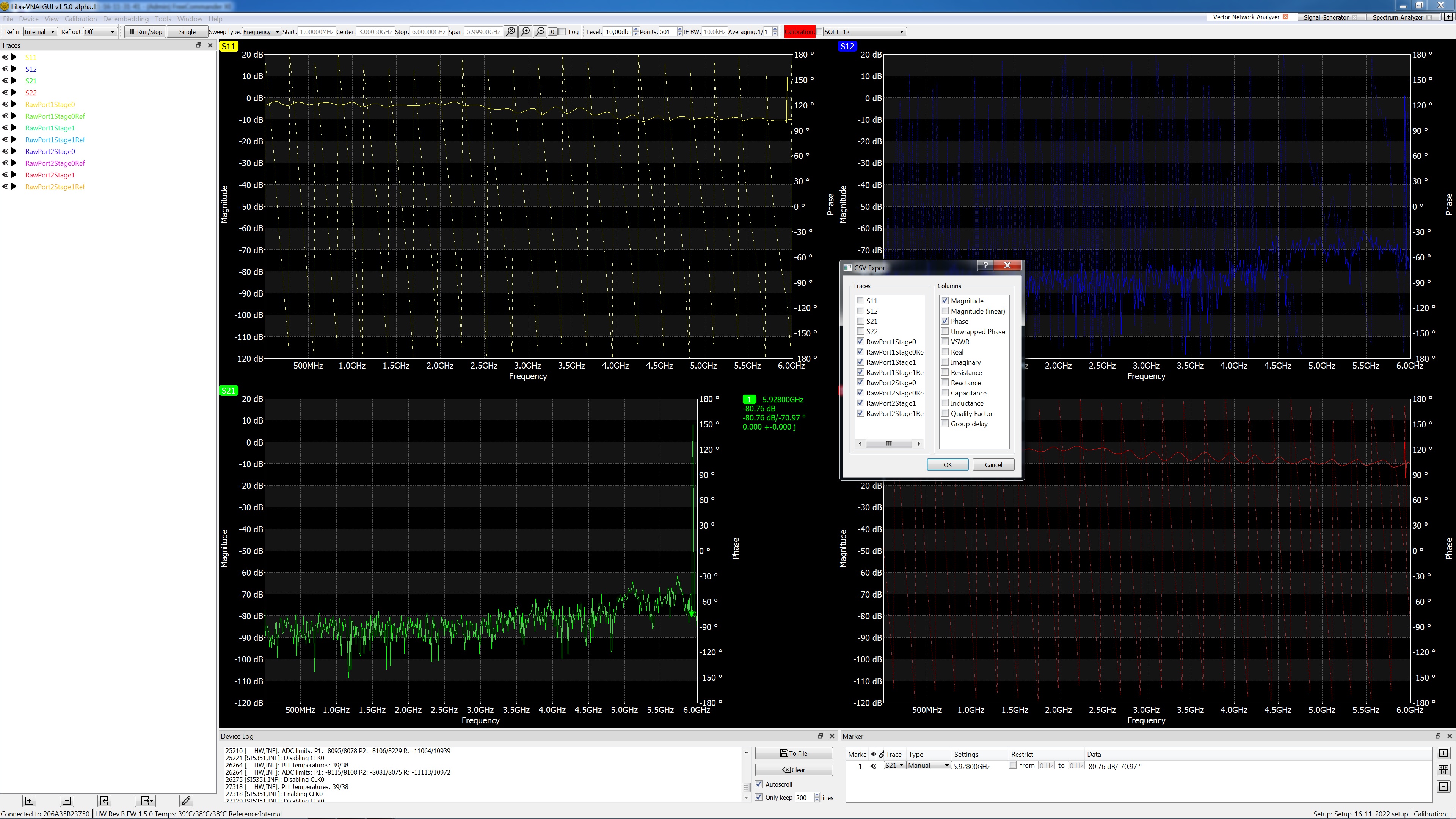 When the scan range is changed, point parasitic changes in the dynamic range appear. · Issue ...