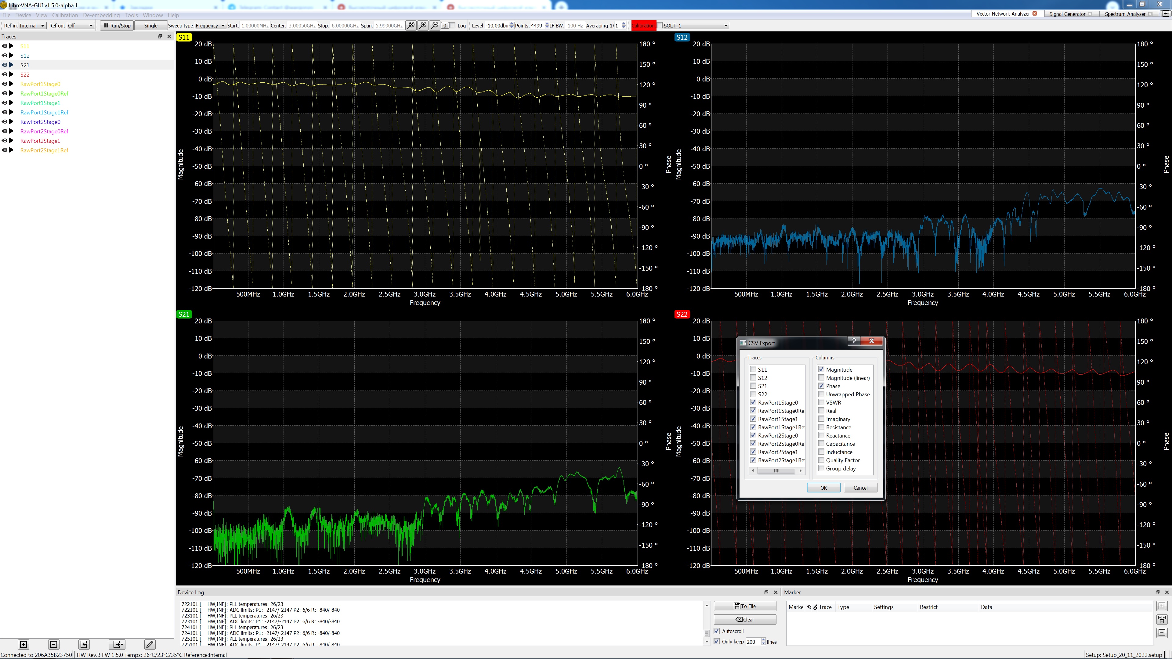 When the scan range is changed, point parasitic changes in the dynamic range appear. · Issue ...