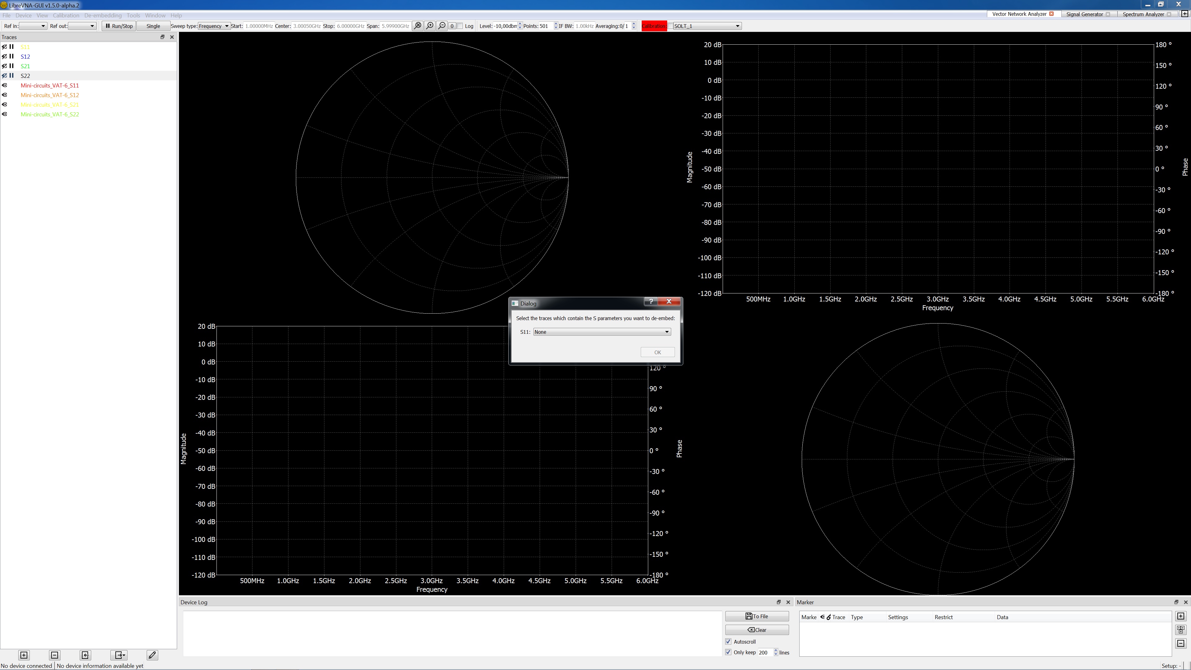 Add to the Matching Network menu the parallel defined in the touchstone ...