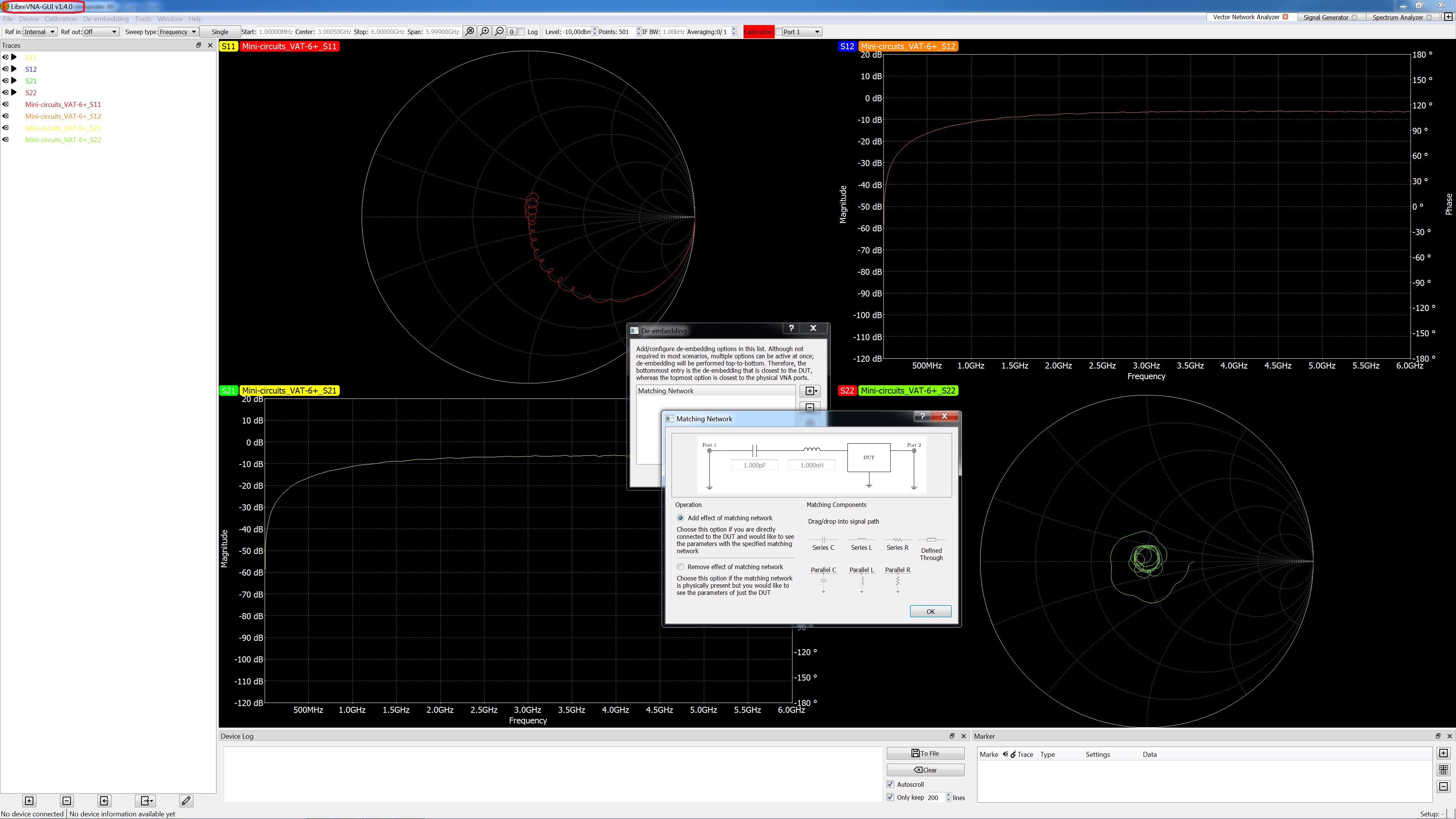 Add to the Matching Network menu the parallel defined in the touchstone file (s2p). · Issue #167 ...