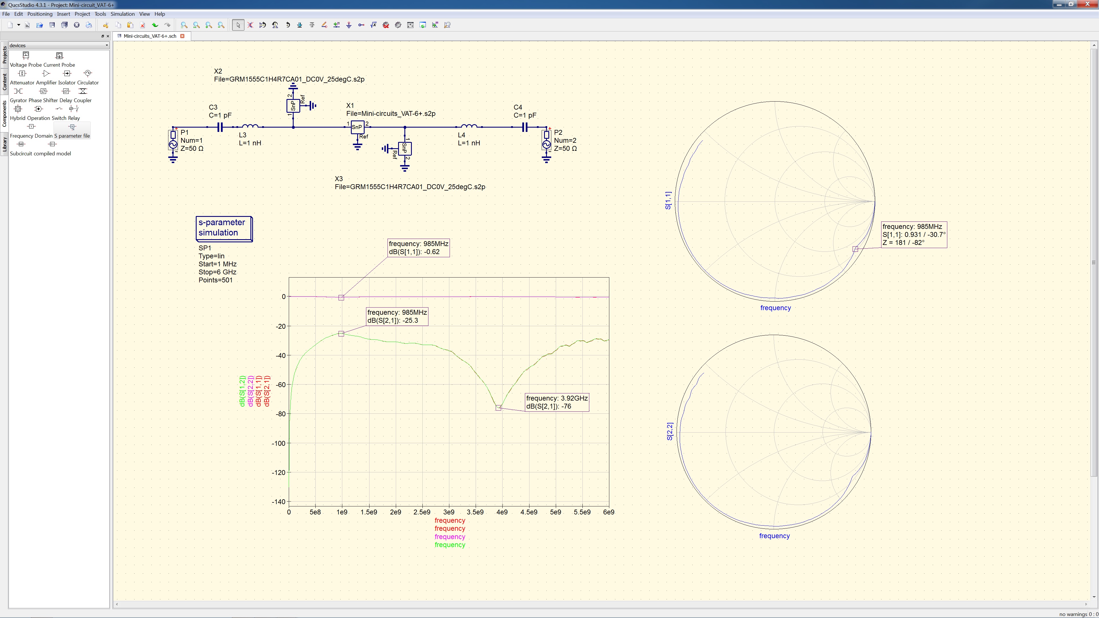 Add to the Matching Network menu the parallel defined in the touchstone file (s2p). · Issue #167 ...