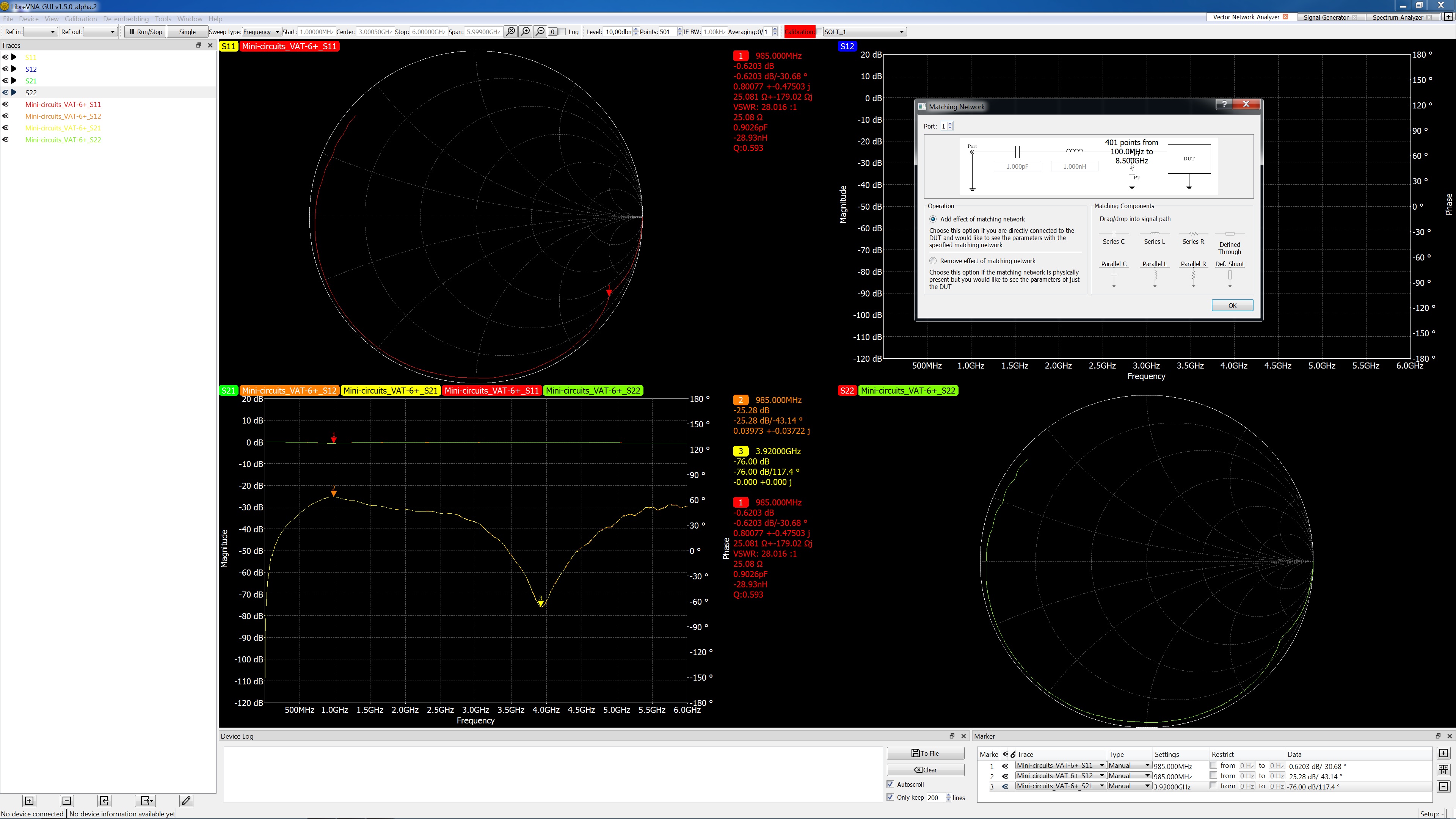 Add to the Matching Network menu the parallel defined in the touchstone file (s2p). · Issue #167 ...