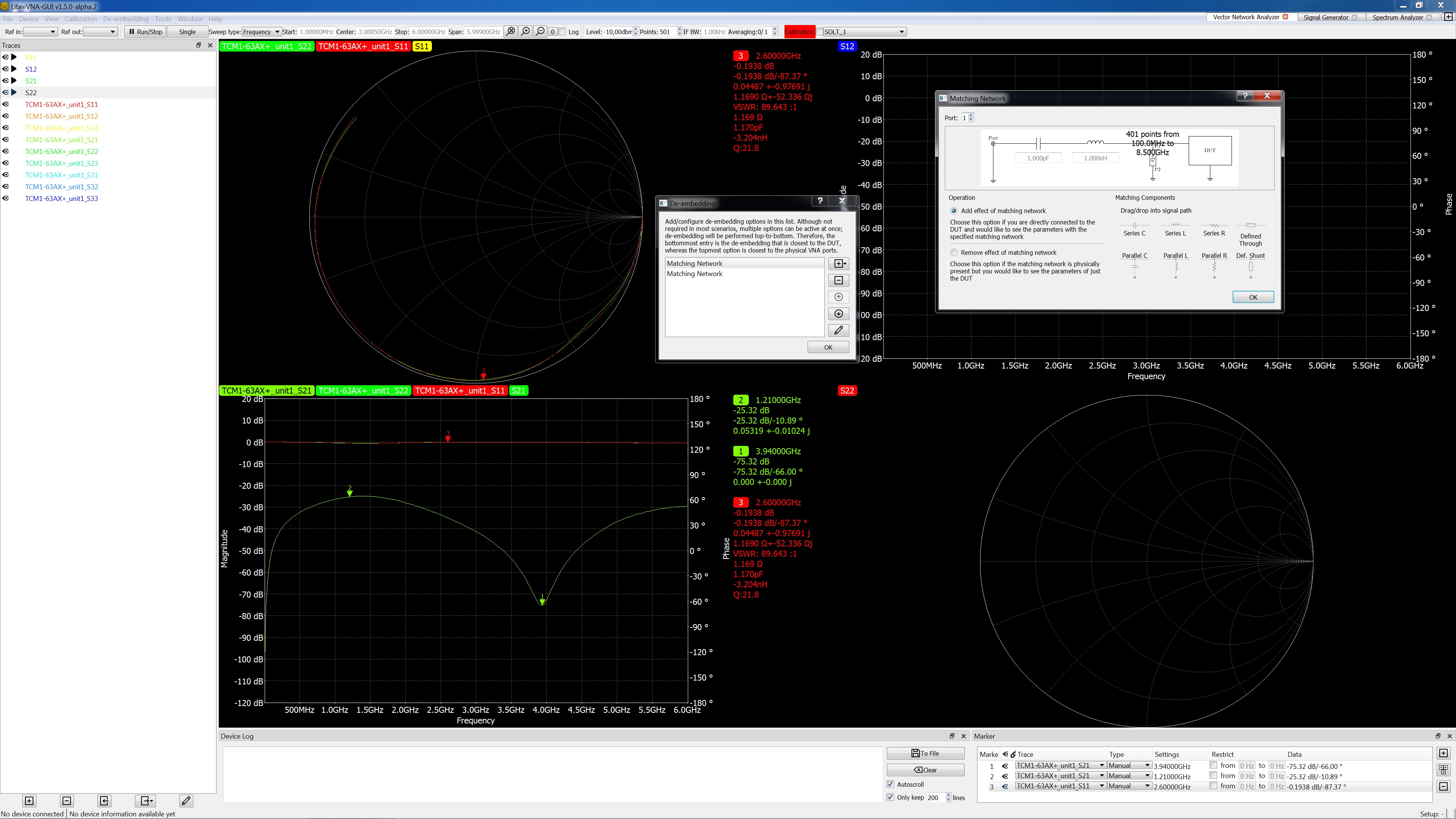 Add to the Matching Network menu the parallel defined in the touchstone file (s2p). · Issue #167 ...