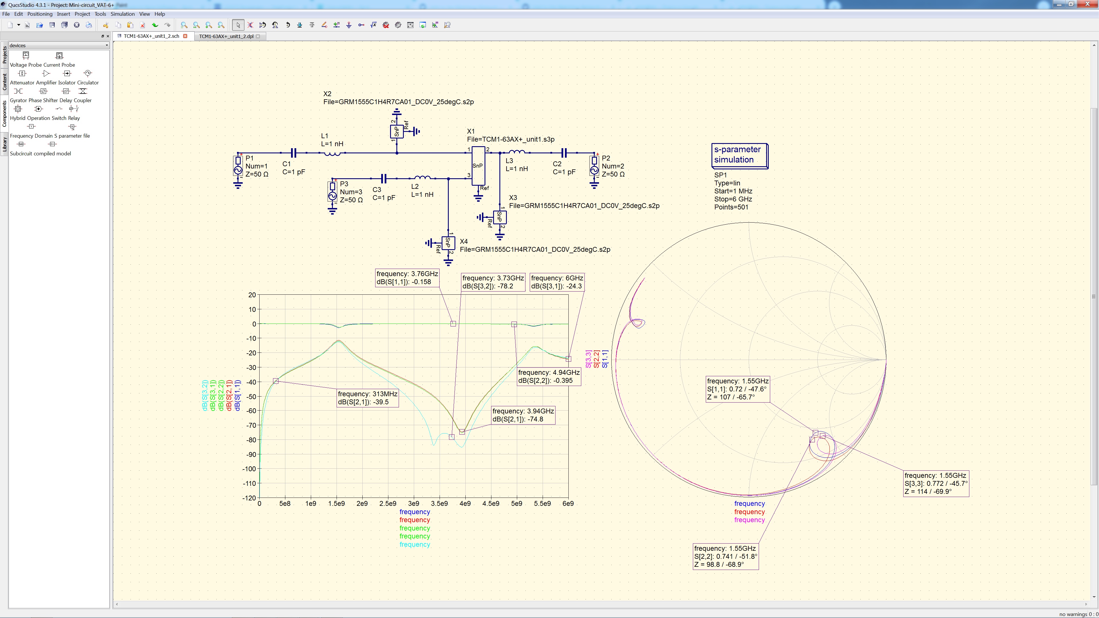 Add to the Matching Network menu the parallel defined in the touchstone file (s2p). · Issue #167 ...