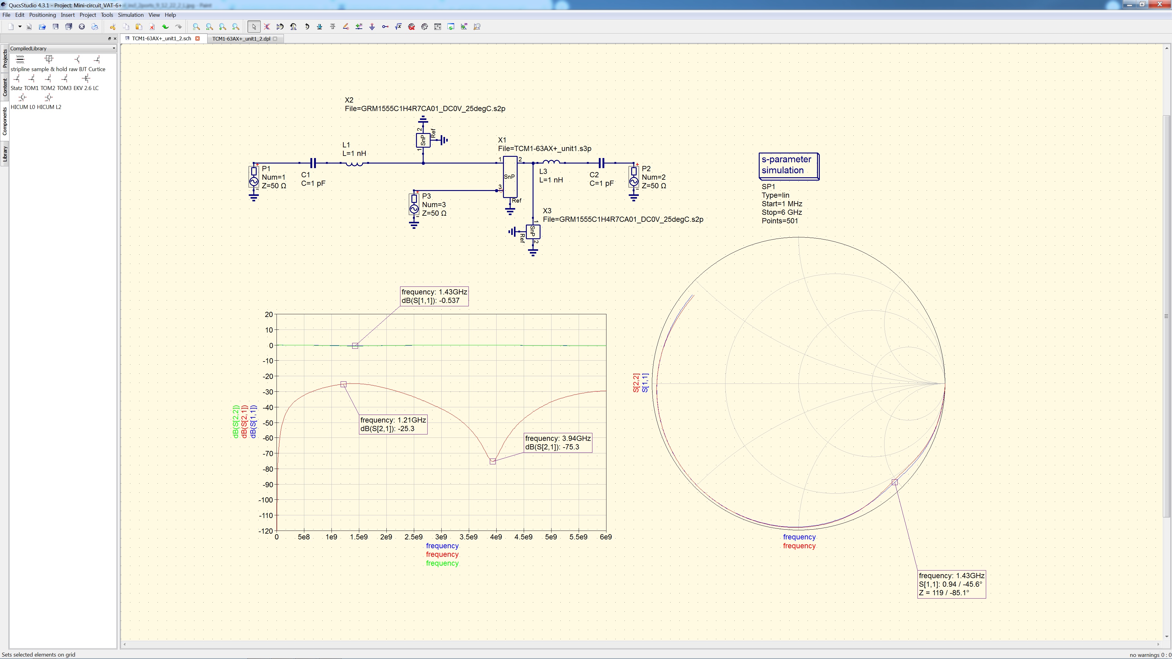 Add to the Matching Network menu the parallel defined in the touchstone file (s2p). · Issue #167 ...