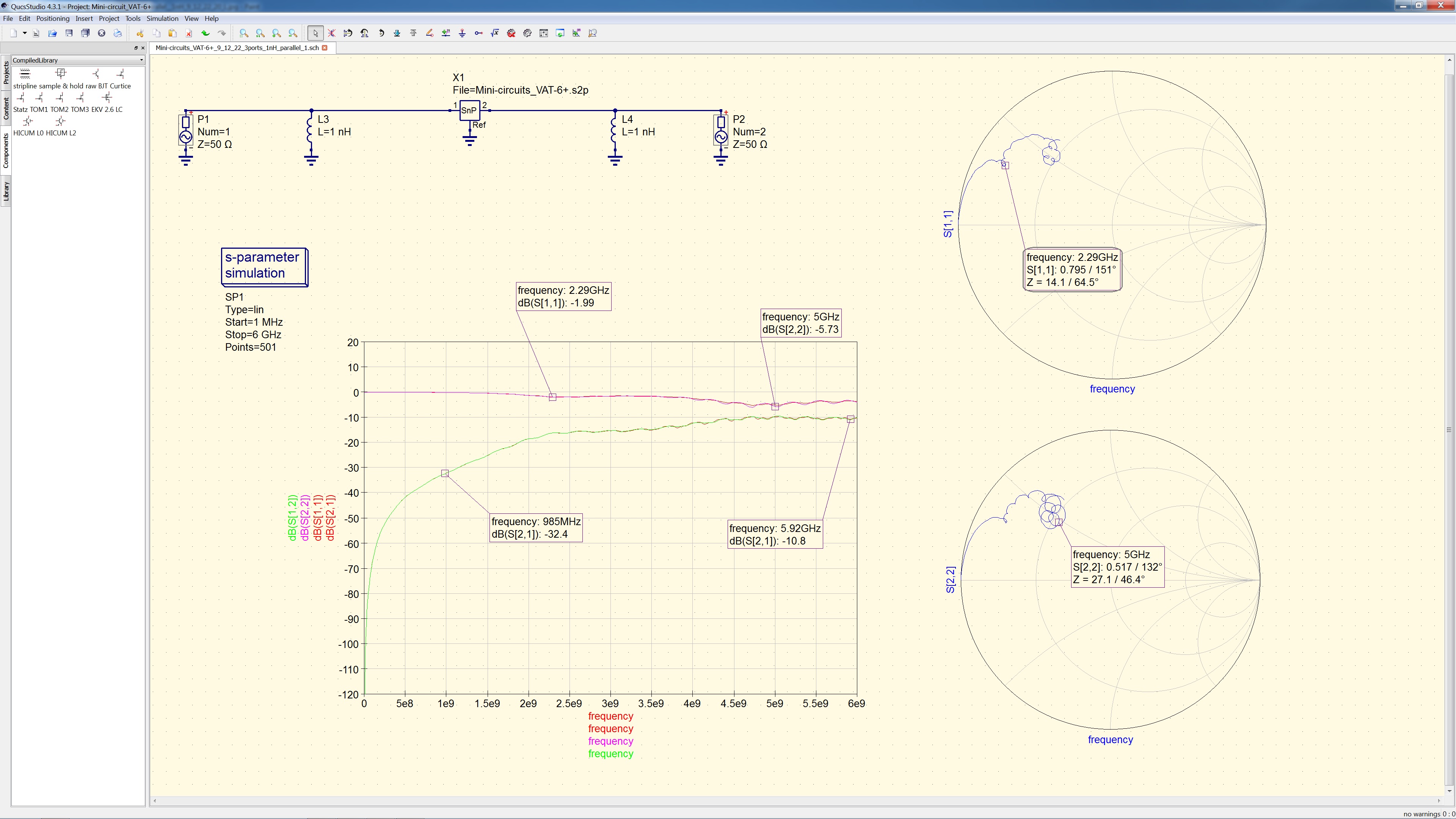 Add to the Matching Network menu the parallel defined in the touchstone file (s2p). · Issue #167 ...