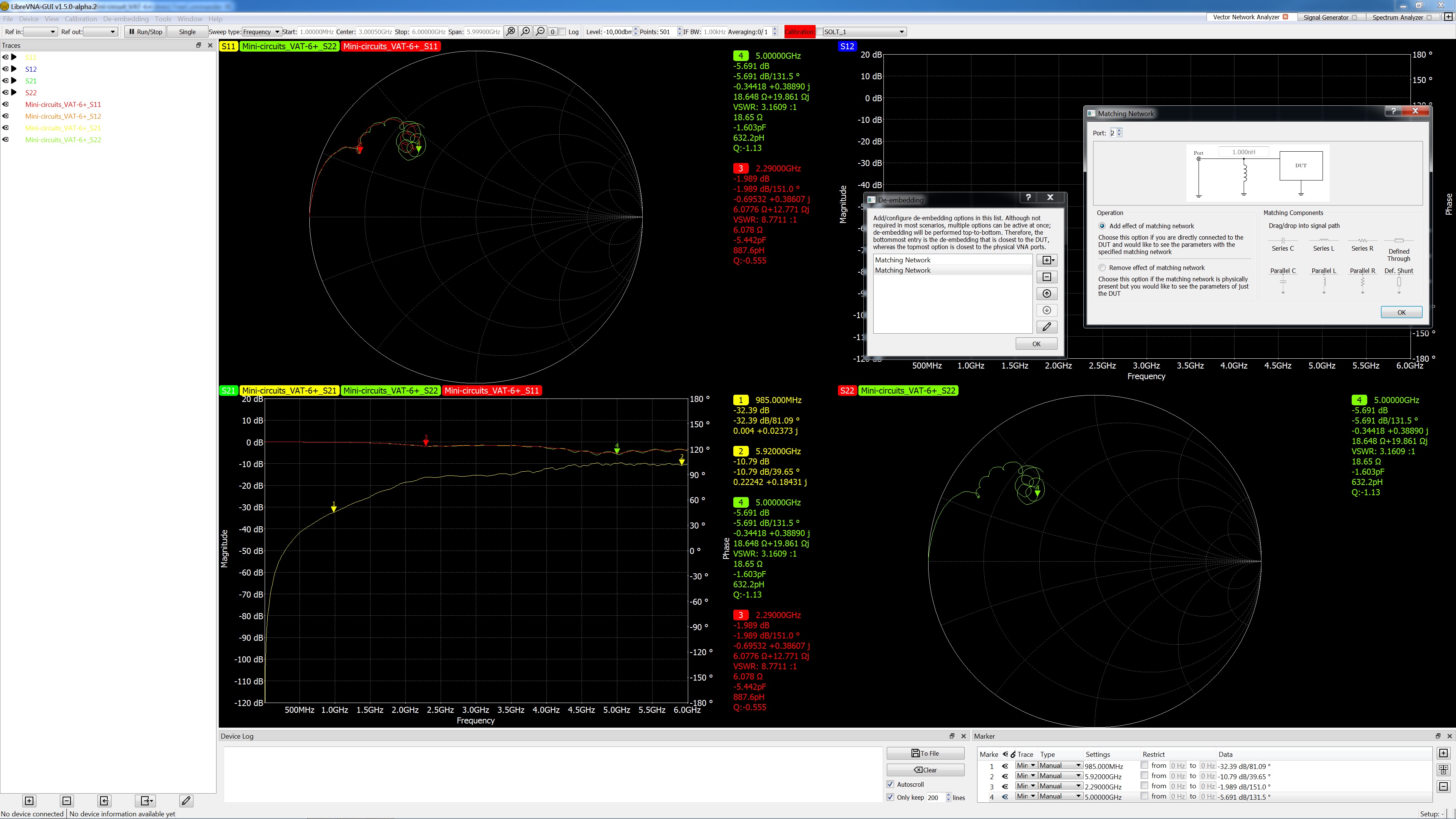 Add to the Matching Network menu the parallel defined in the touchstone file (s2p). · Issue #167 ...