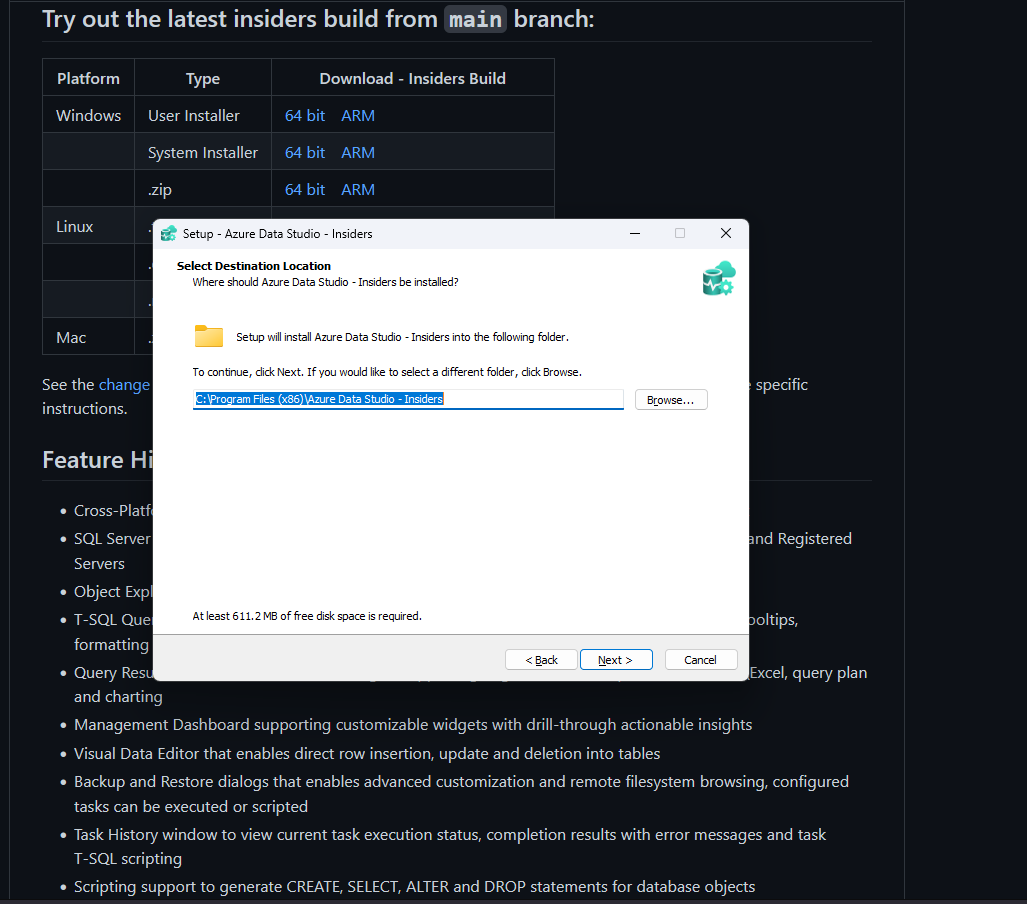 Azure Data Studio for ARM installer proposes incorrect installation directory · Issue #21266 ...