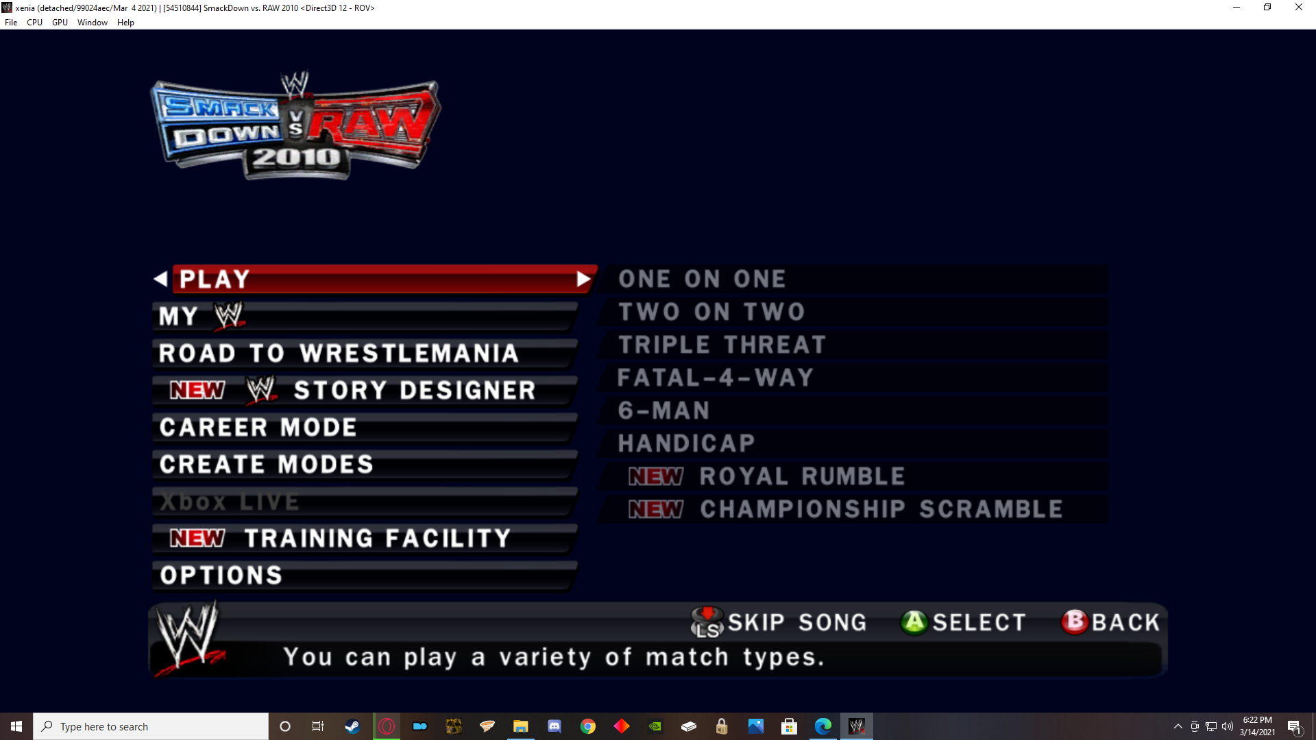 SDVR 2010 NOT LOADING CORRECTLY (GAME CRASHES ON MATCH START UP ...