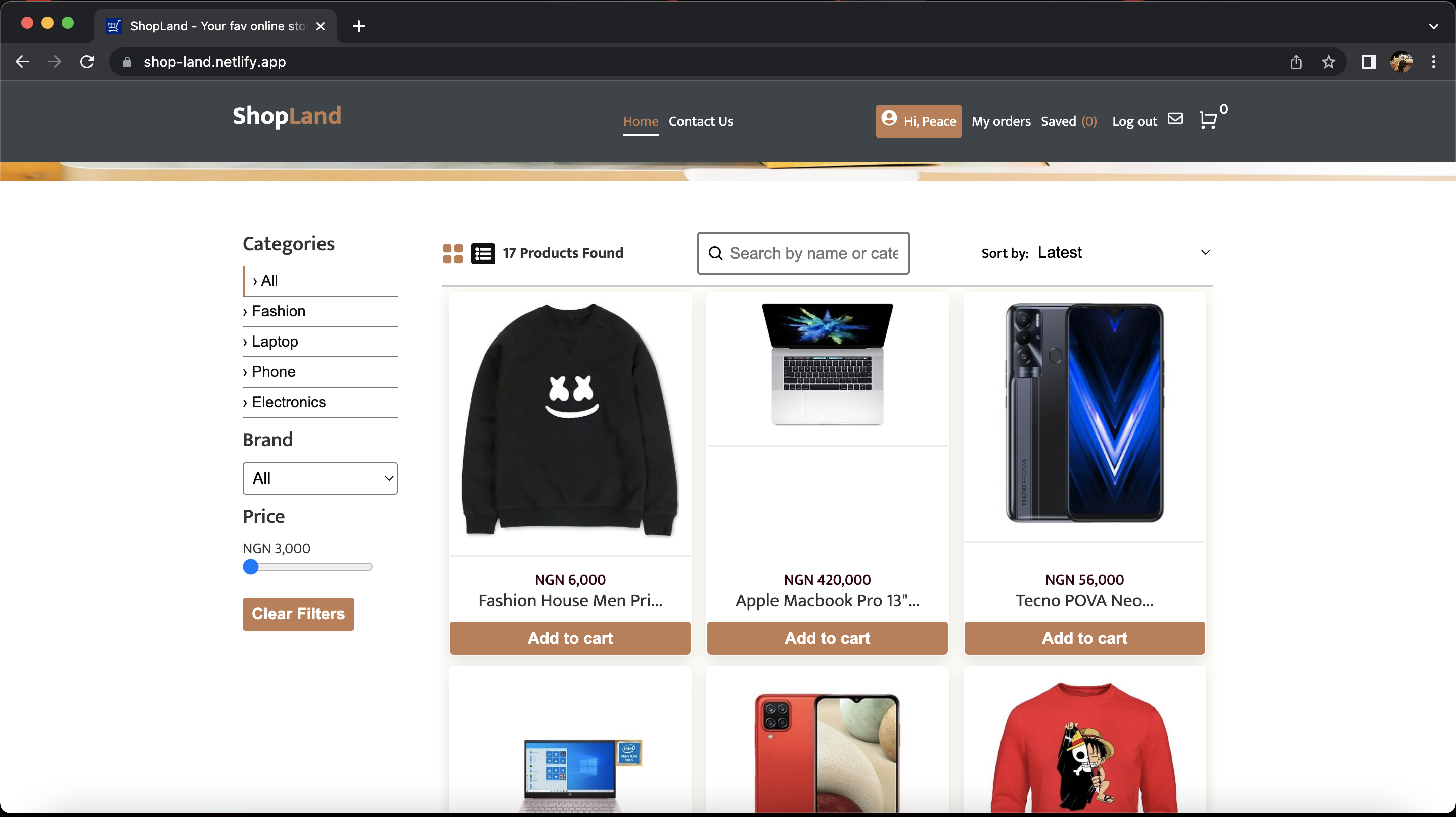 GitHub - Elue-dev/ShopLand