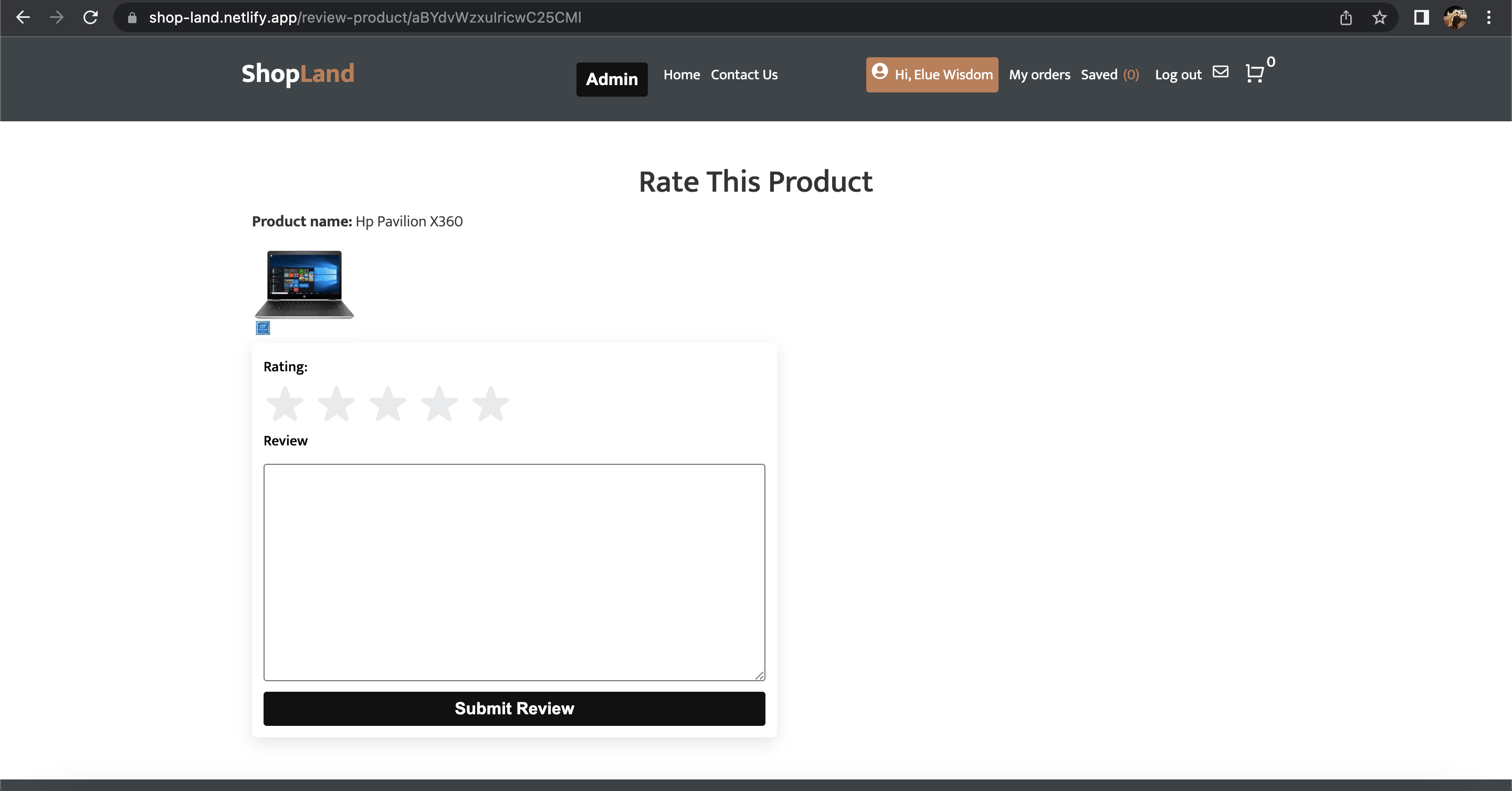 GitHub - Elue-dev/ShopLand