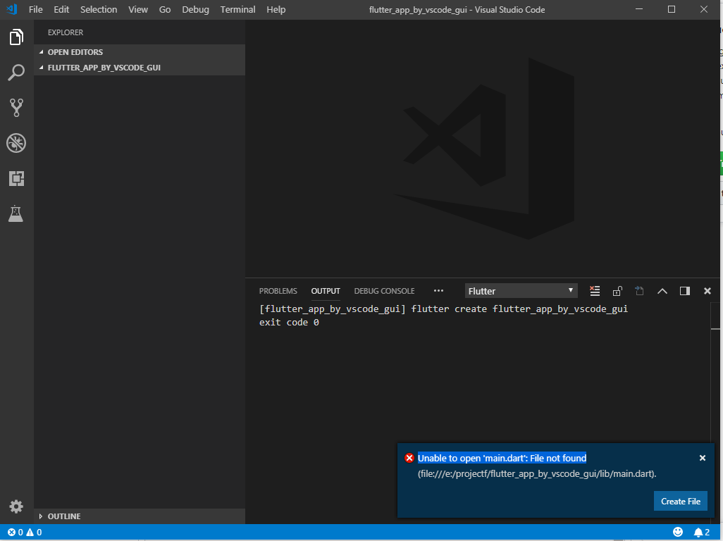 Google please help me !!! I can not create flutter project @ AS/VSCode GUI & flutter run crash ...