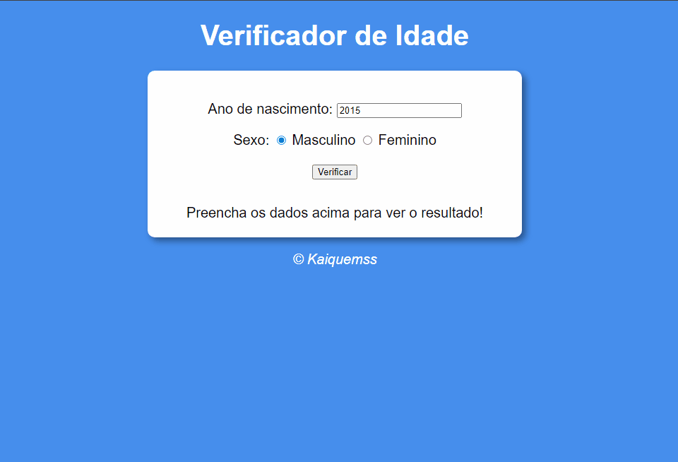 GitHub - kaiquemss/verificador-de-idade