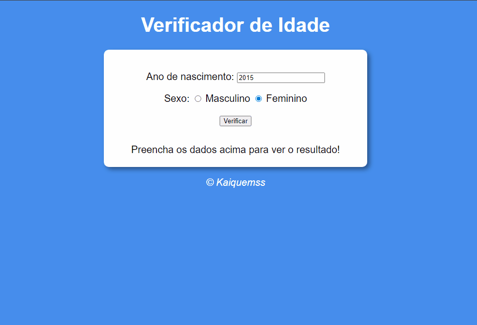 GitHub - kaiquemss/verificador-de-idade