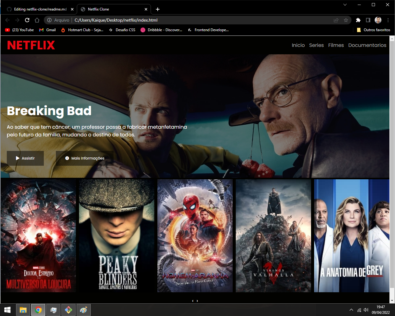 GitHub - kaiquemss/netflix-clone
