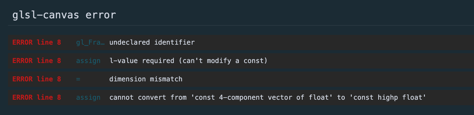 Undeclared Identifier Error With Webgl2 · Issue 40 · Actarian Vscode Glsl Canvas · Github