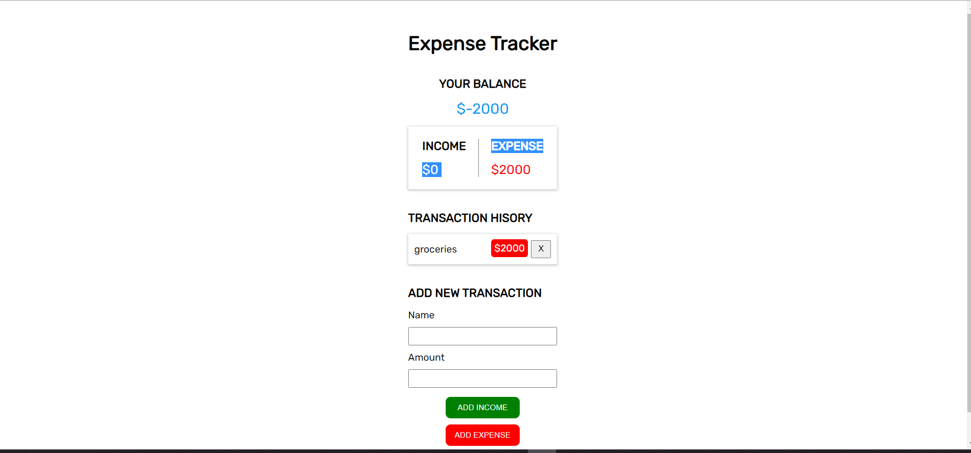 GitHub - sanjeevbhusal/EXPENSE-TRACKER: This is a basic vanilla ...
