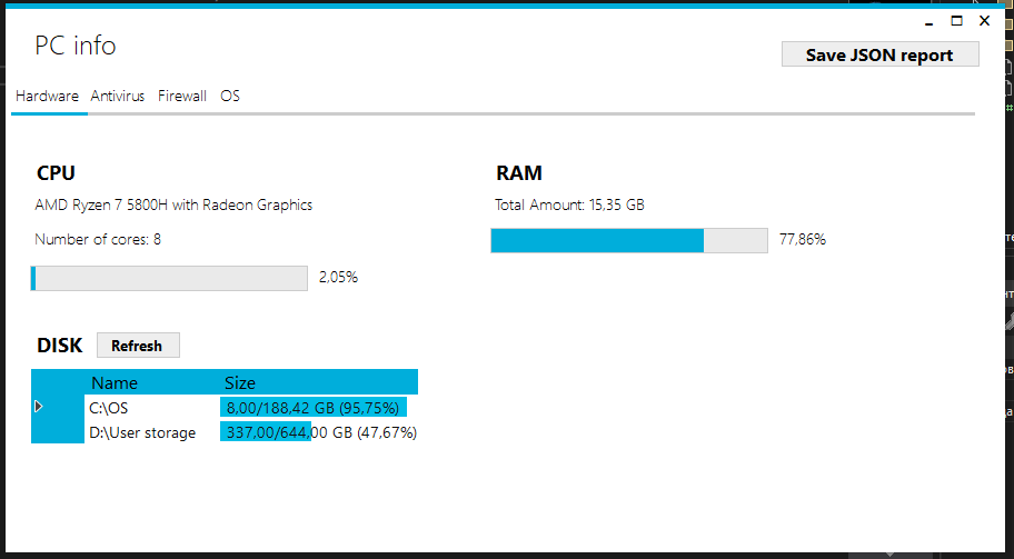 GitHub - nizierounicetas/WinfowsPcInfoGUIApp: Winforms application to ...
