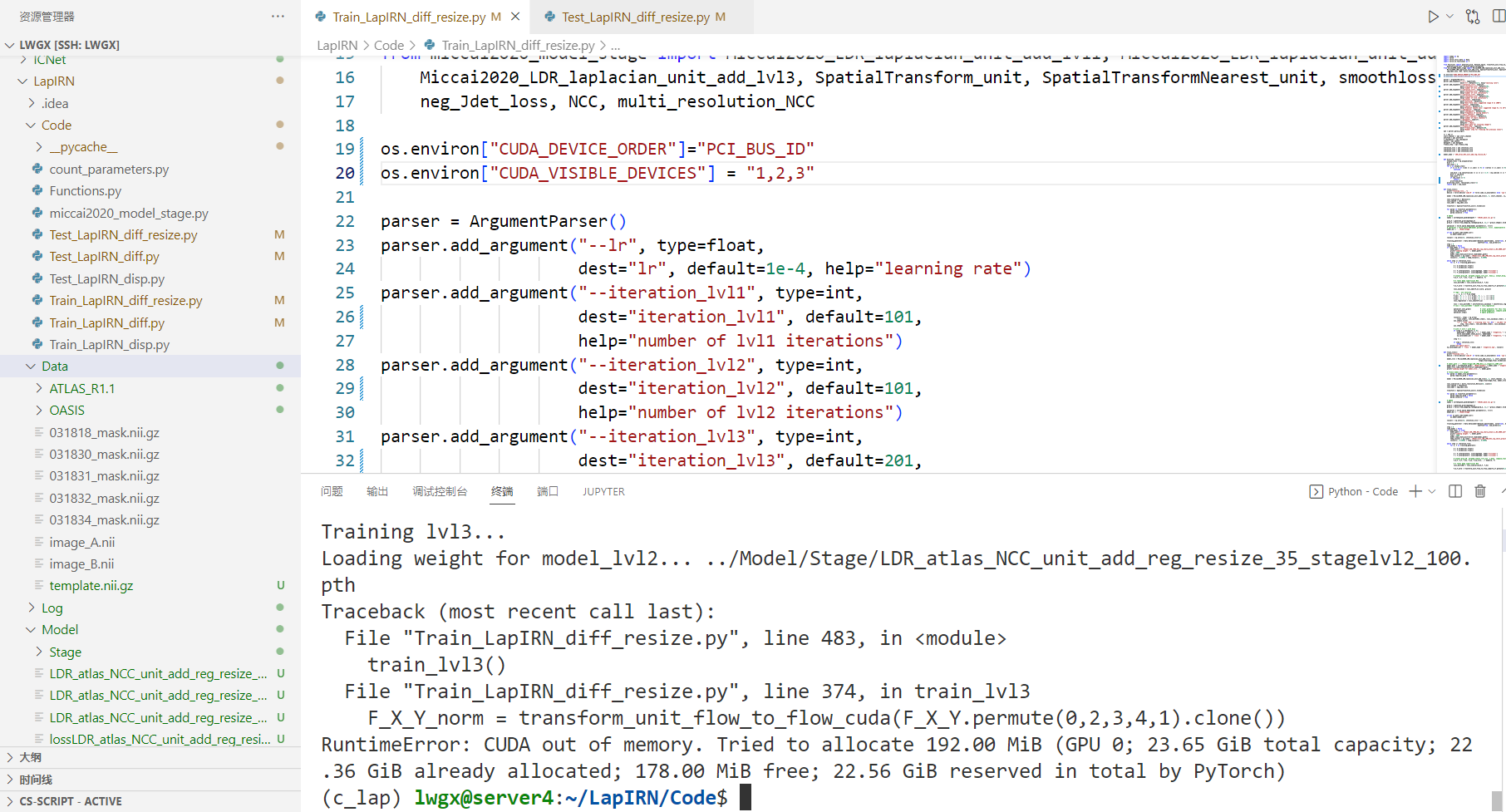 boolear index error · Issue #14 · cwmok/LapIRN · GitHub