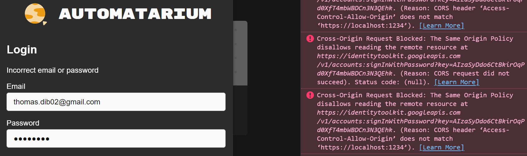 Log in error to be clearer · Issue #192 · automatarium/automatarium · GitHub